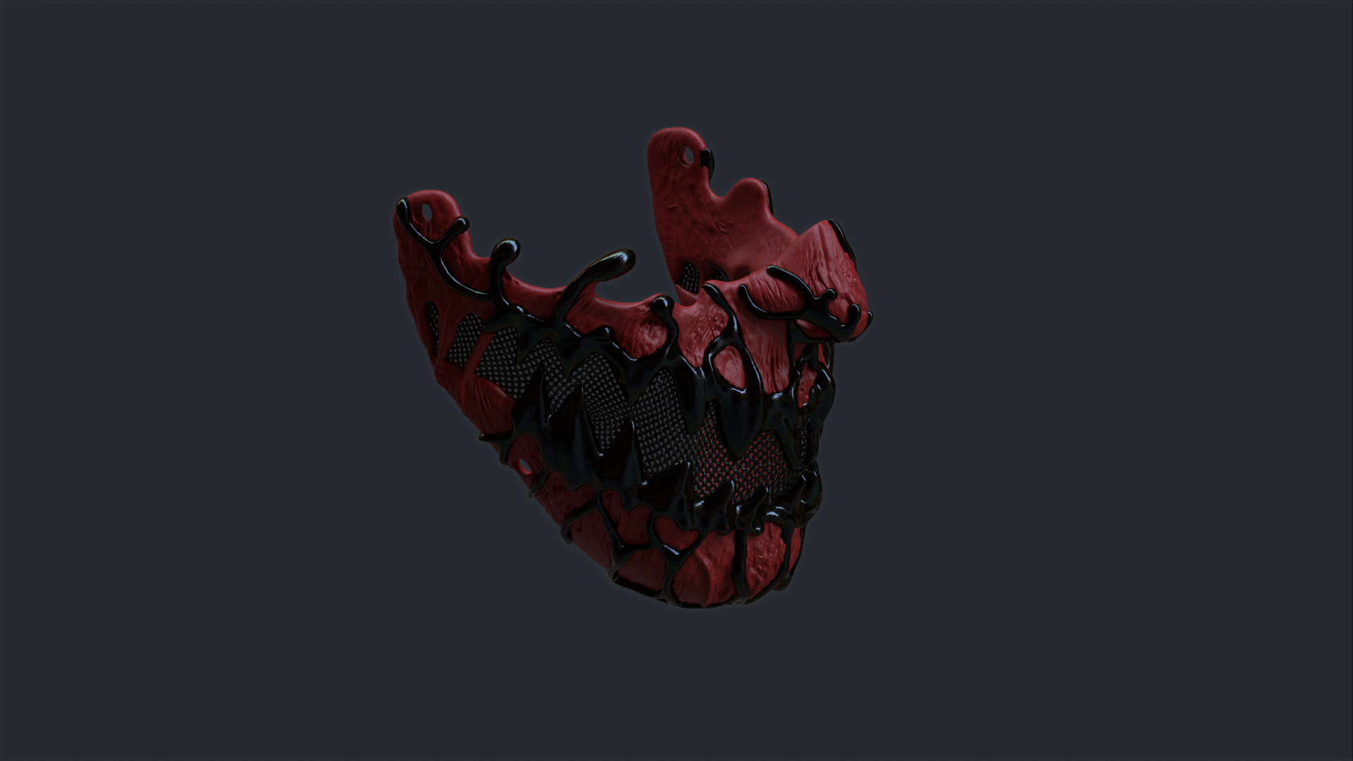 🎃 Symbiote mask・ STL File for ・Cults
