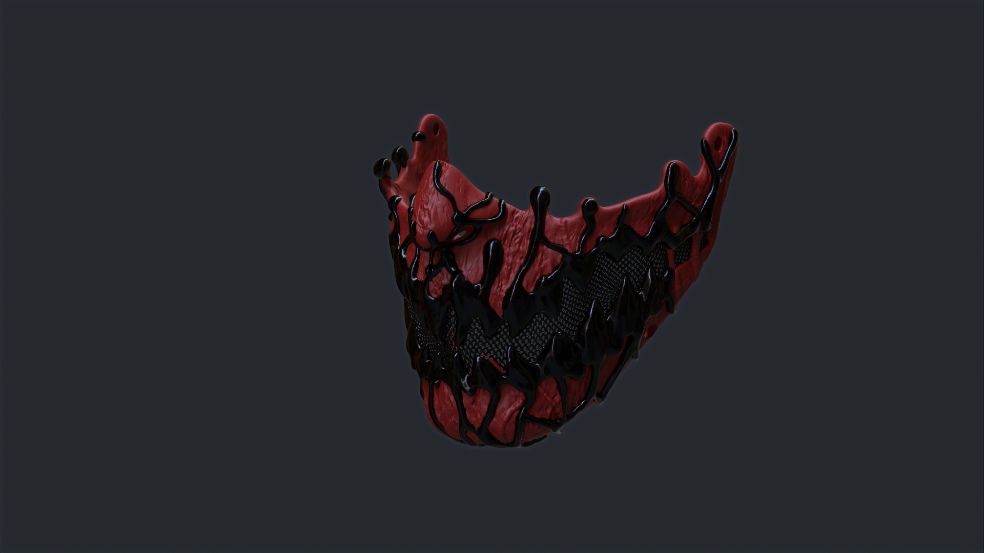 🎃 Symbiote mask・ STL File for ・Cults