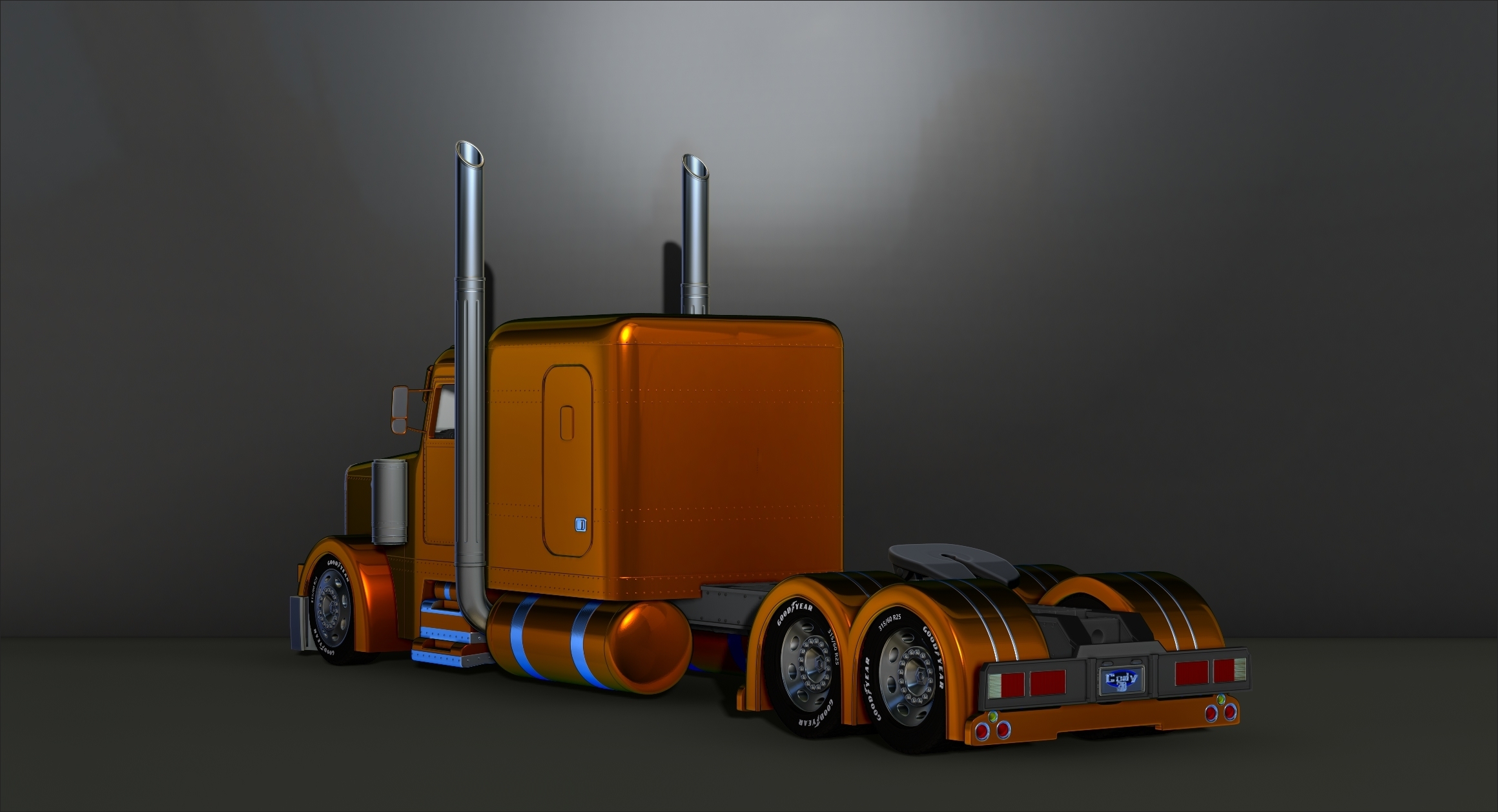 🚚 American heavy truck Peterbilt custom Model Printing File STL for 3D ...