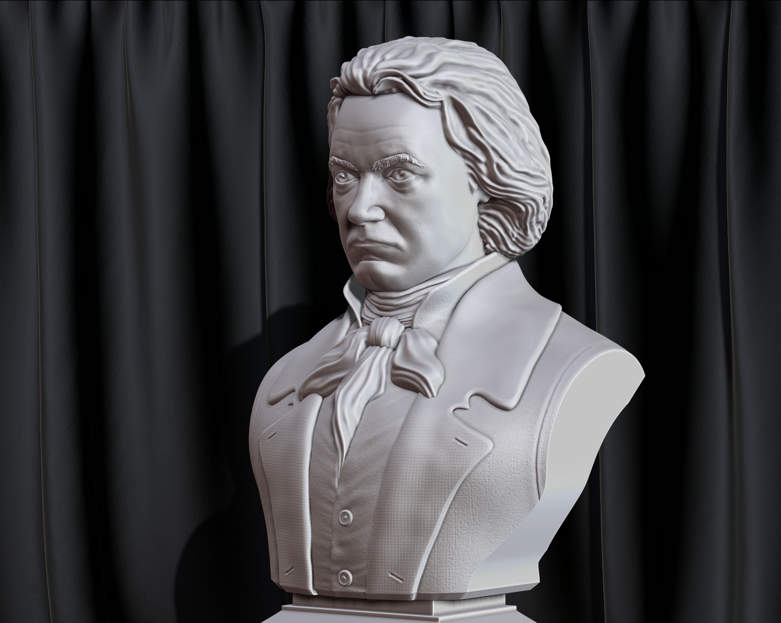 🚐 Ludwig van Beethoven Bust Model Printing Miniature Assembly File STL ...