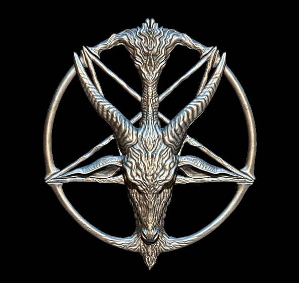 📁 Medallón, que representa la deidad baphomet, que los Caballeros ...