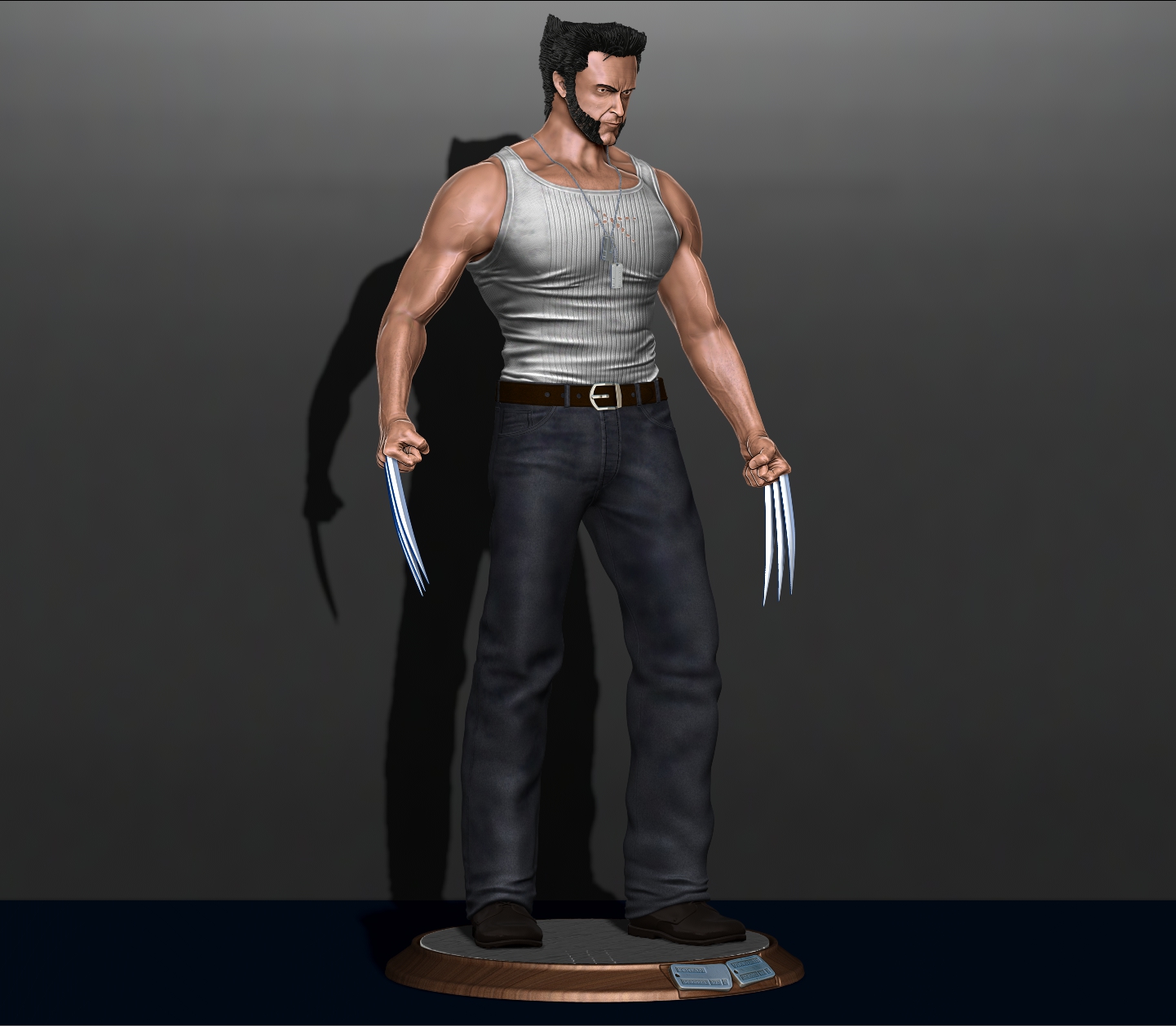 📁 Wolverine Logan By Hugh Jackman Marvel Comics Model Printing ...