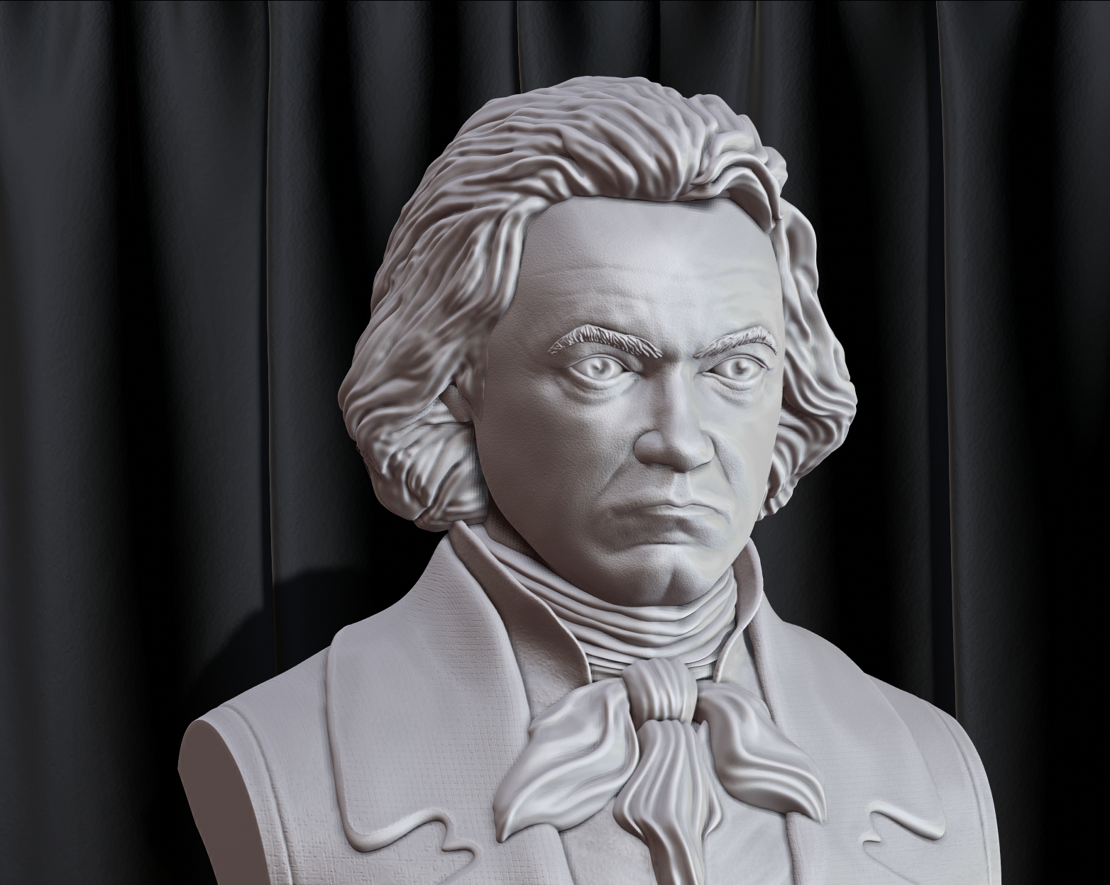 🚐 Ludwig van Beethoven Bust Model Printing Miniature Assembly File STL ...
