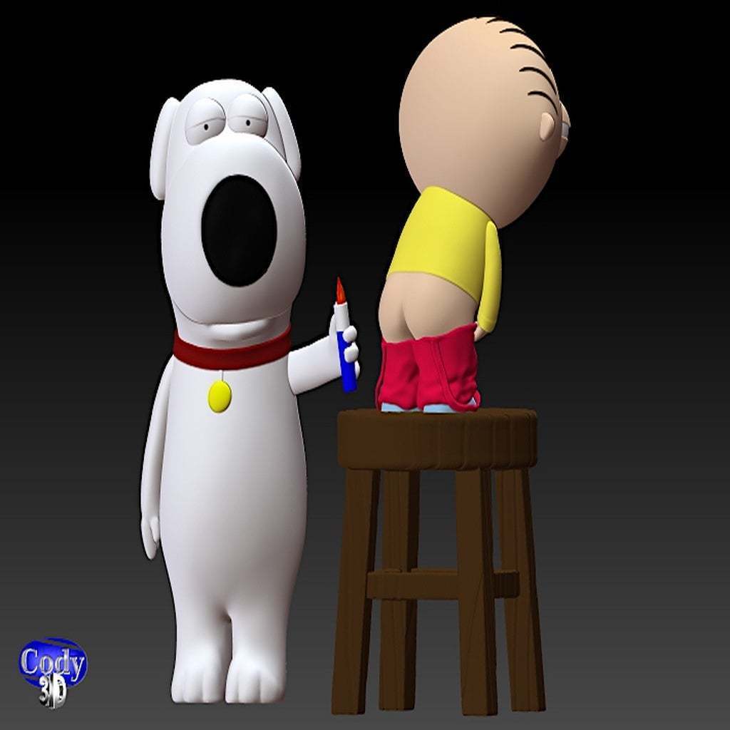🦅 Brian Griffin Family guy File STL・Free STL File for ・Cults