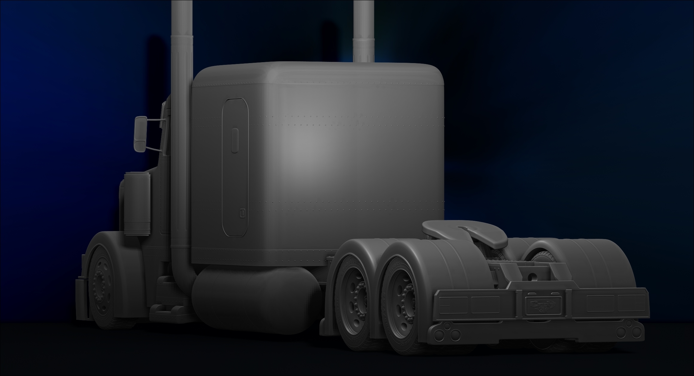 3D file American heavy truck Peterbilt custom Model Printing File STL ...