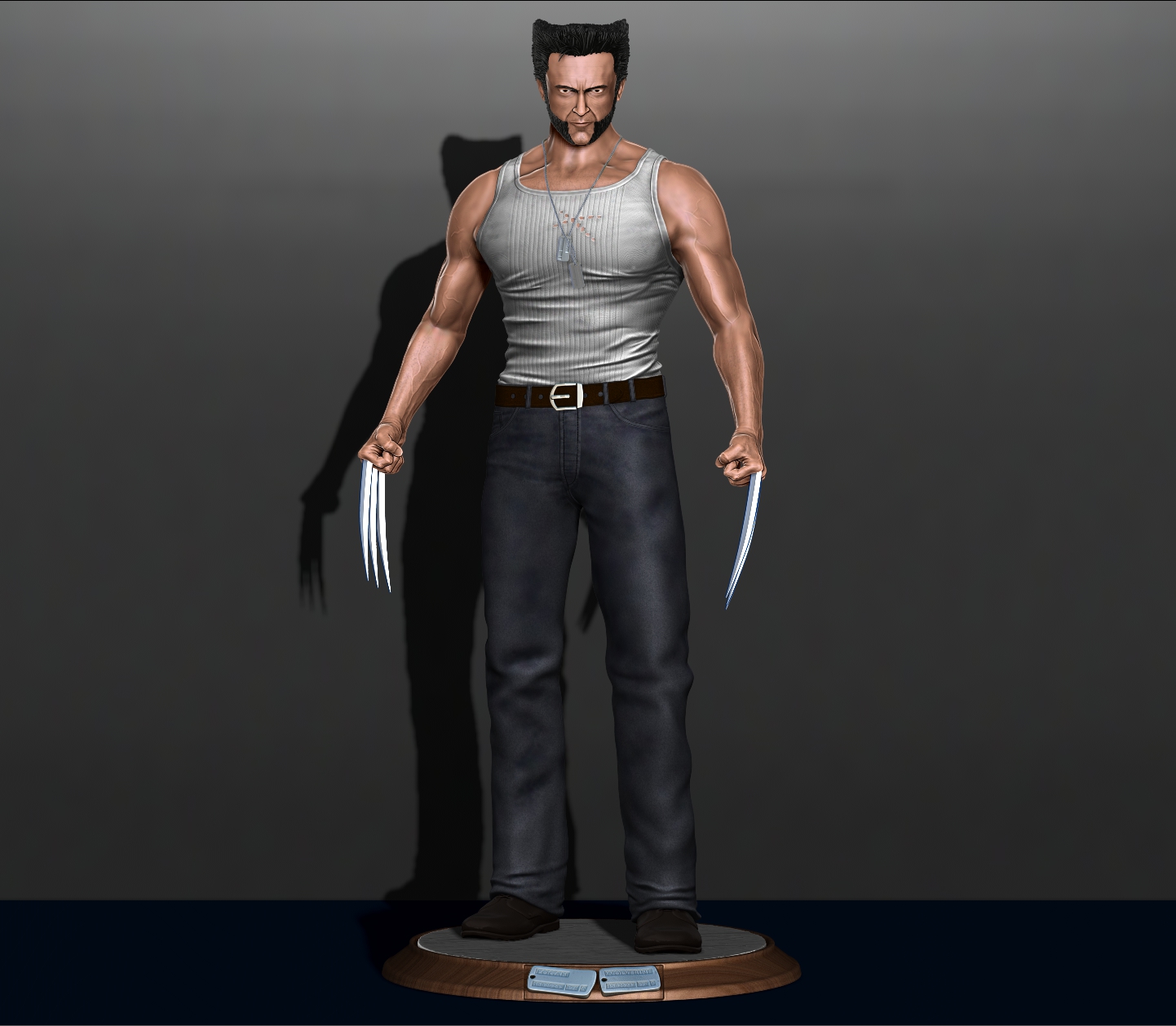 📁 Wolverine Logan By Hugh Jackman Marvel Comics Model Printing ...