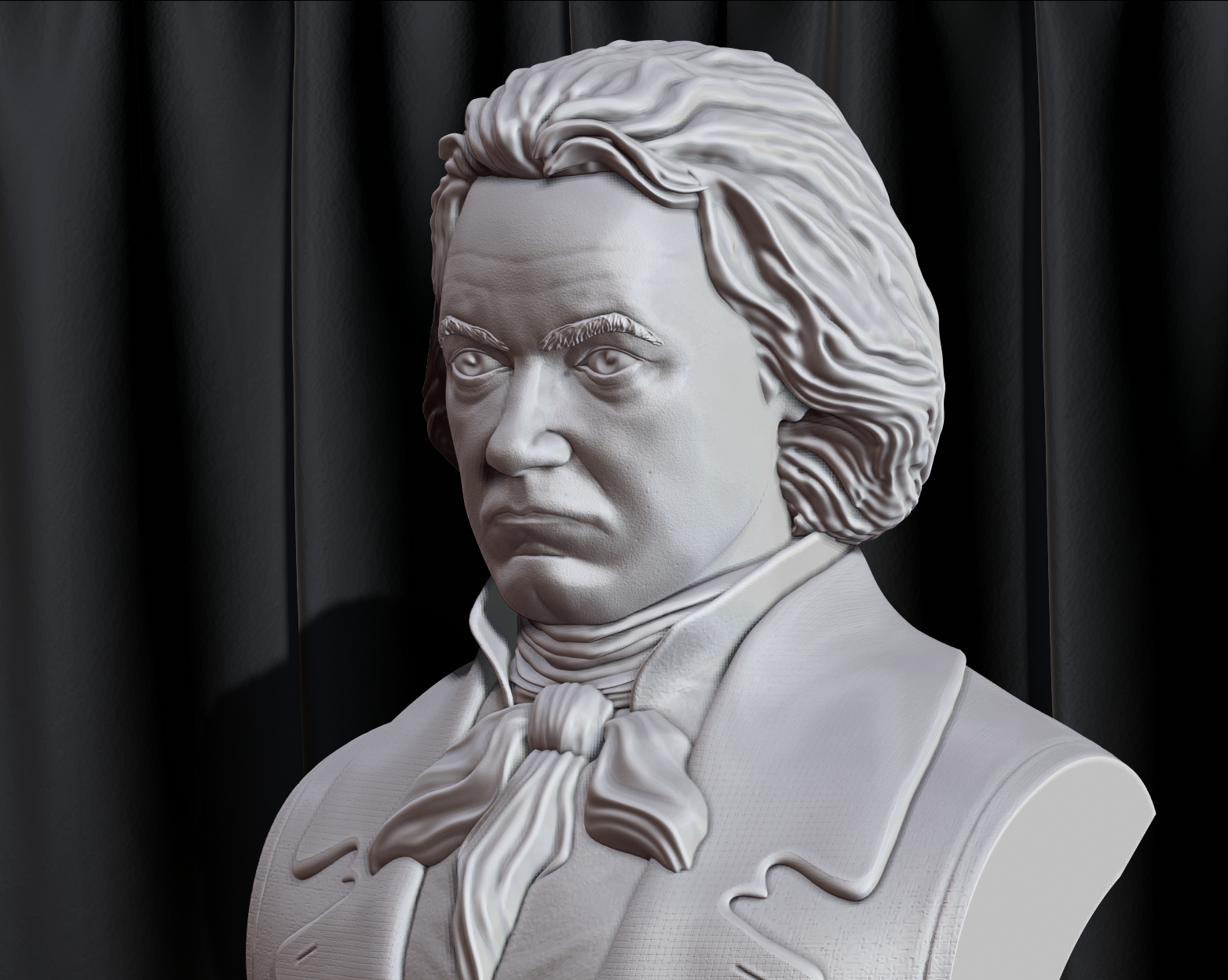 🚐 Ludwig van Beethoven Bust Model Printing Miniature Assembly File STL ...