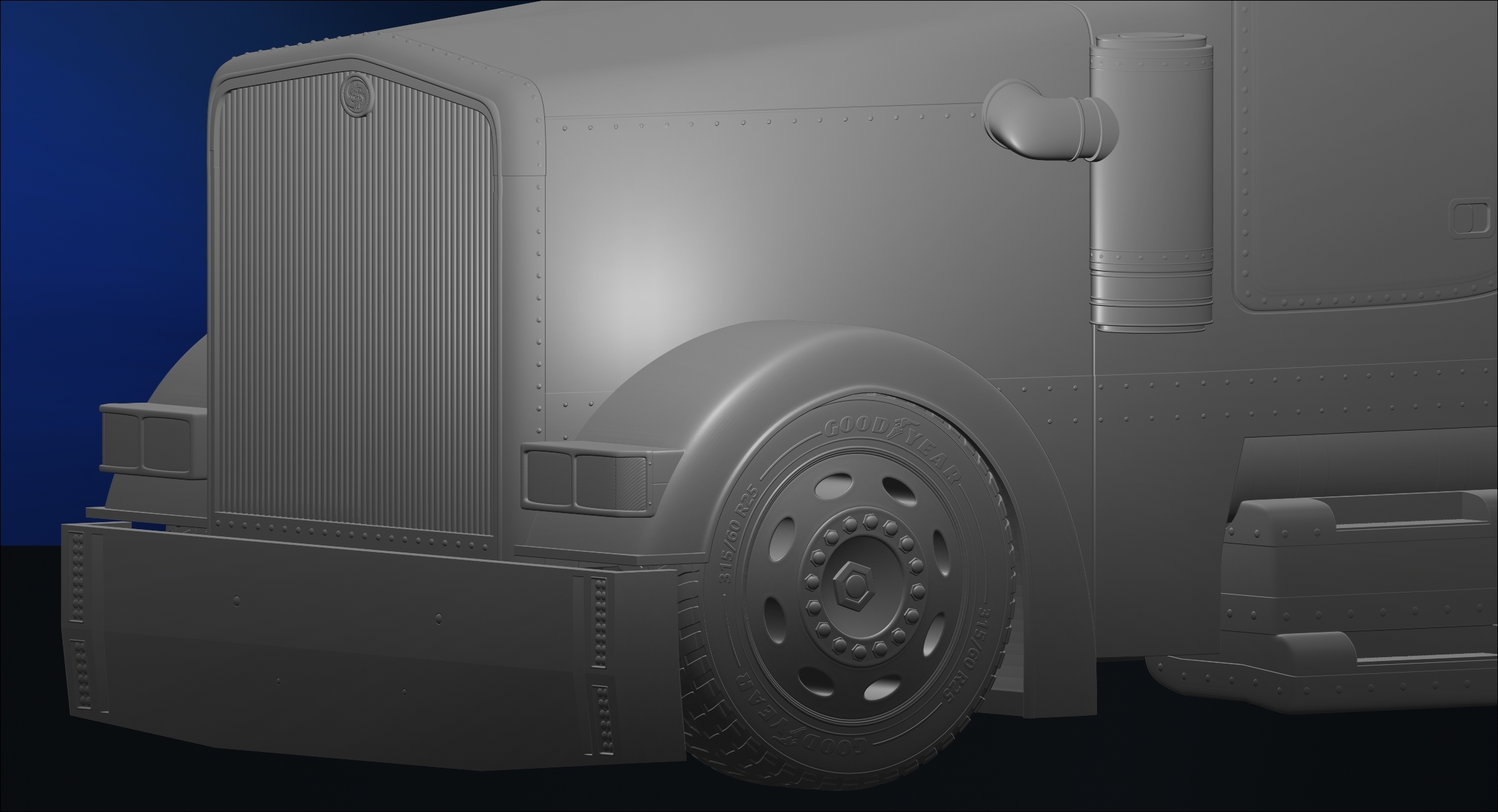 3D file American heavy truck Peterbilt custom Model Printing File STL ...