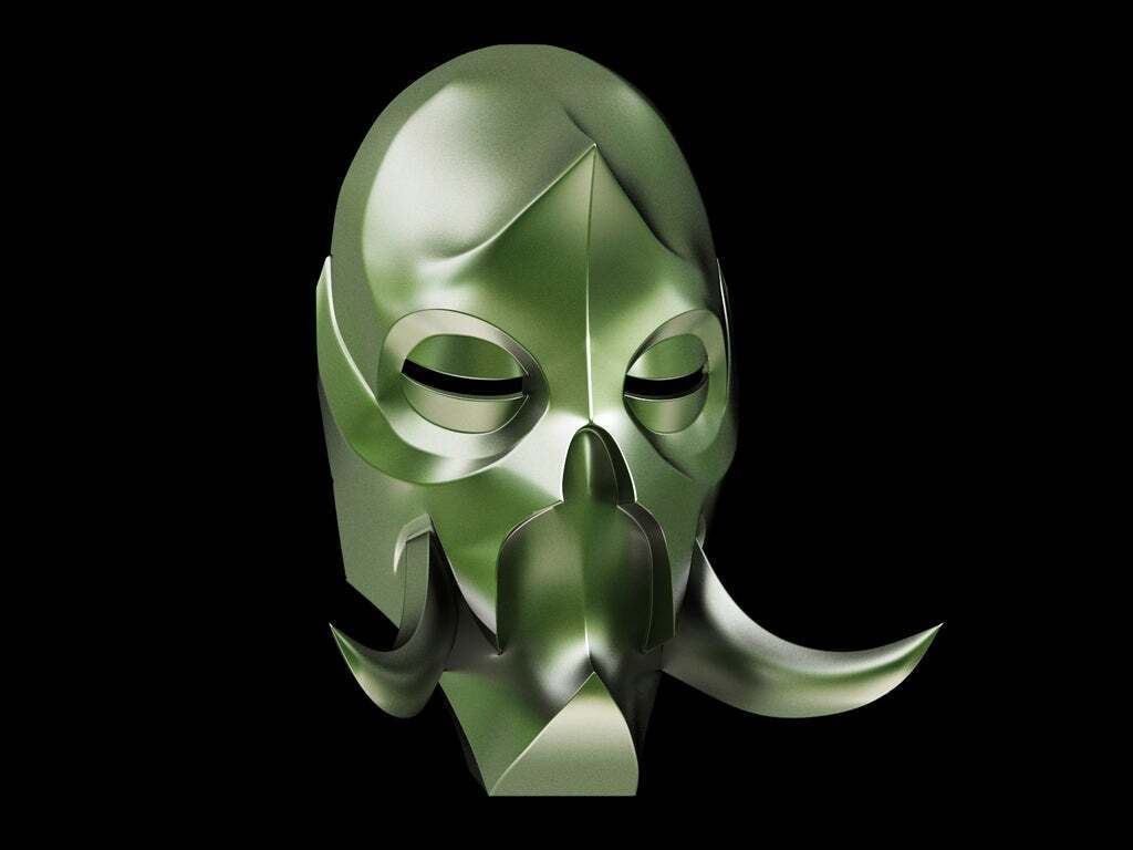 🐉 Konahrik Dragon Priest Mask・Free STL File for ・Cults
