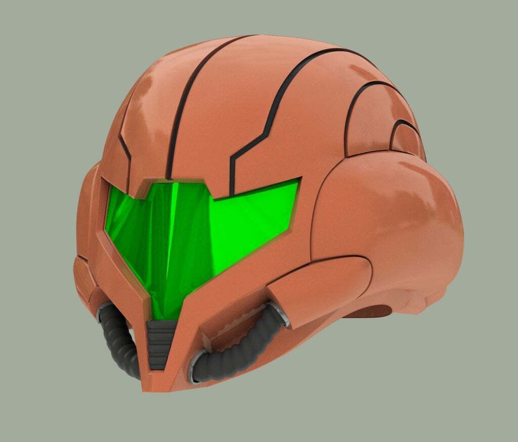 🪖 Wearable Samus Aran Helmet (Metroid Prime 3)・Free STL File for ・Cults
