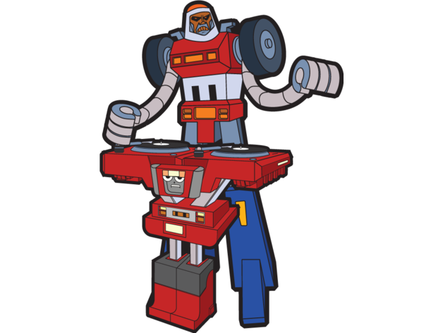 Бесплатный STL файл GoBots Scooter DJ Station 🛴 ・Дизайн для загрузки и ...