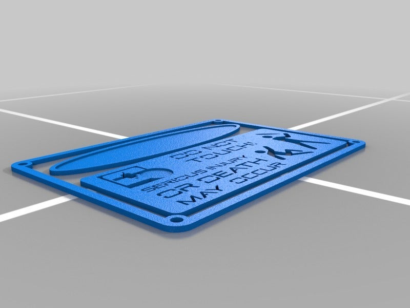 Free STL file "DO NOT TOUCH" warning sign multi-color version for ...