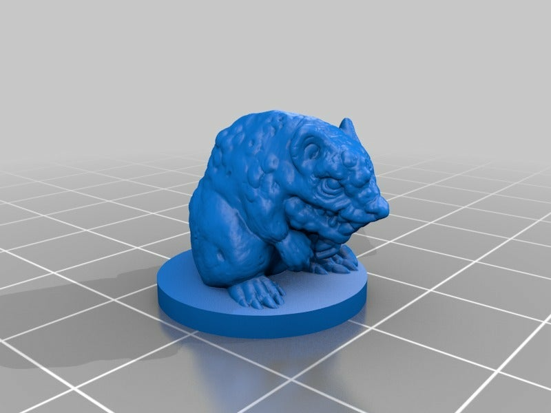 🐀 Diseased Giant Rat・Free STL File for ・Cults