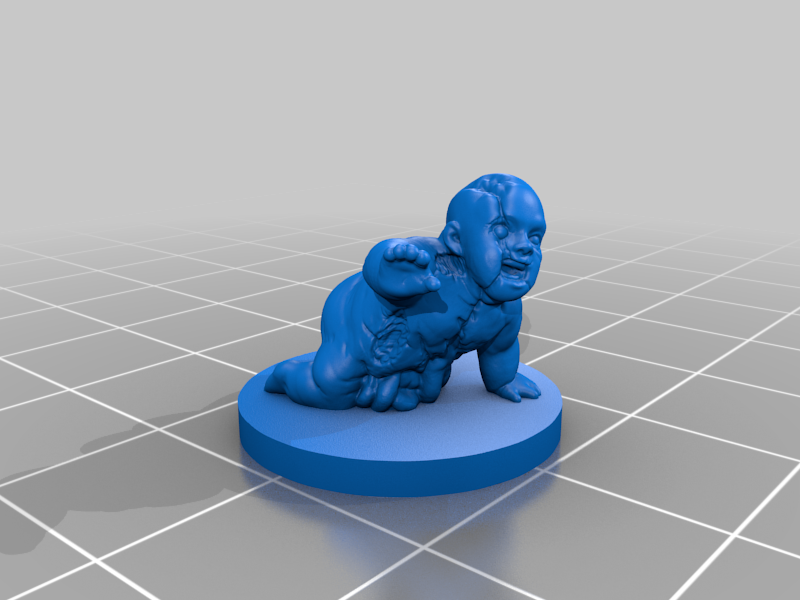 🧟 Zombie Baby・Free STL File for ・Cults