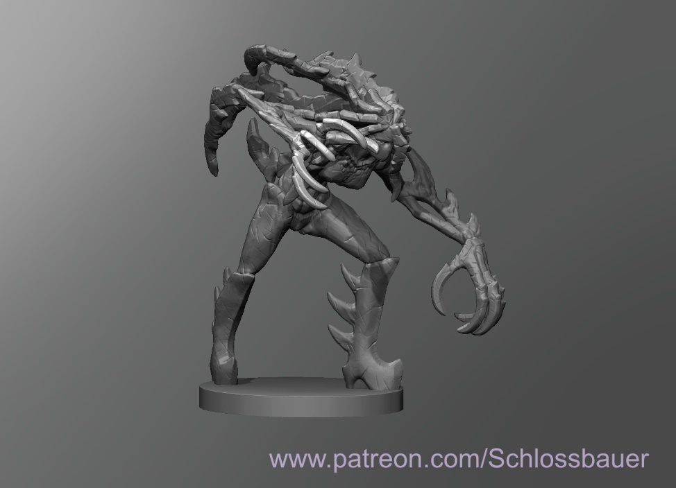 🎲 Medium Metal Elemental・Free 3D File for ・Cults