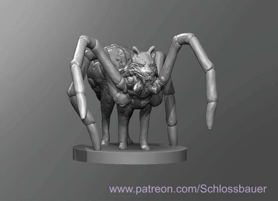 Free STL file Spiderwolf 🎲・Model to download and 3D print・Cults