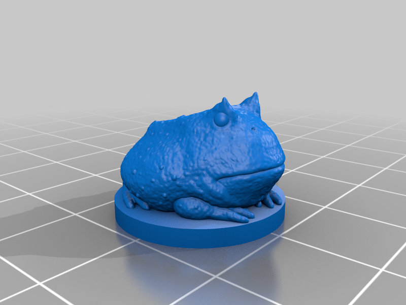 🐸 Horned Frog・Free 3D File for ・Cults