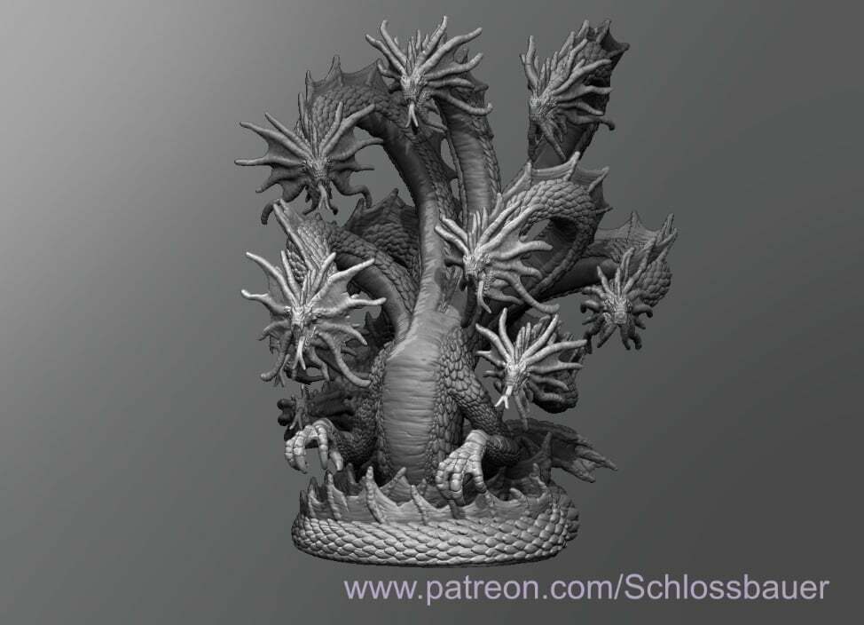 👹 Hydra・Free 3D File for ・Cults