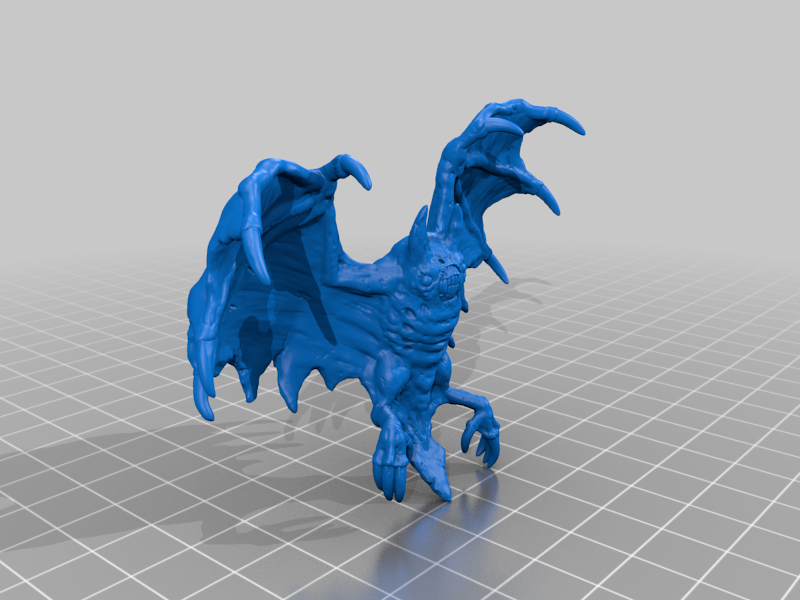 🦇 Bat winged devil・Free 3D File for ・Cults