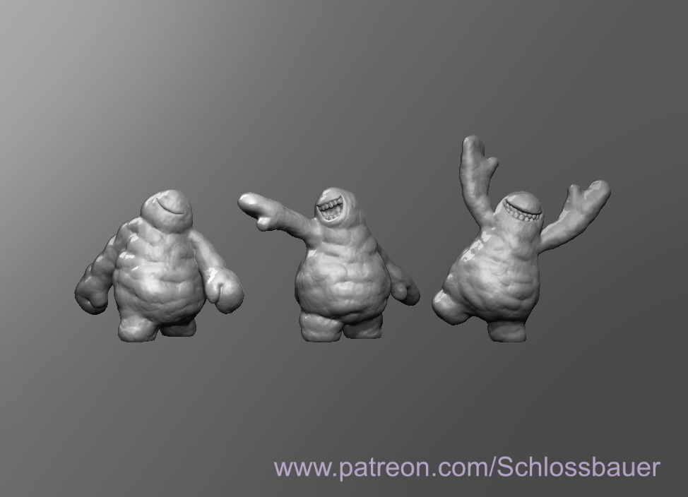 🤏 Small Snow Golem・Free 3D File for ・Cults