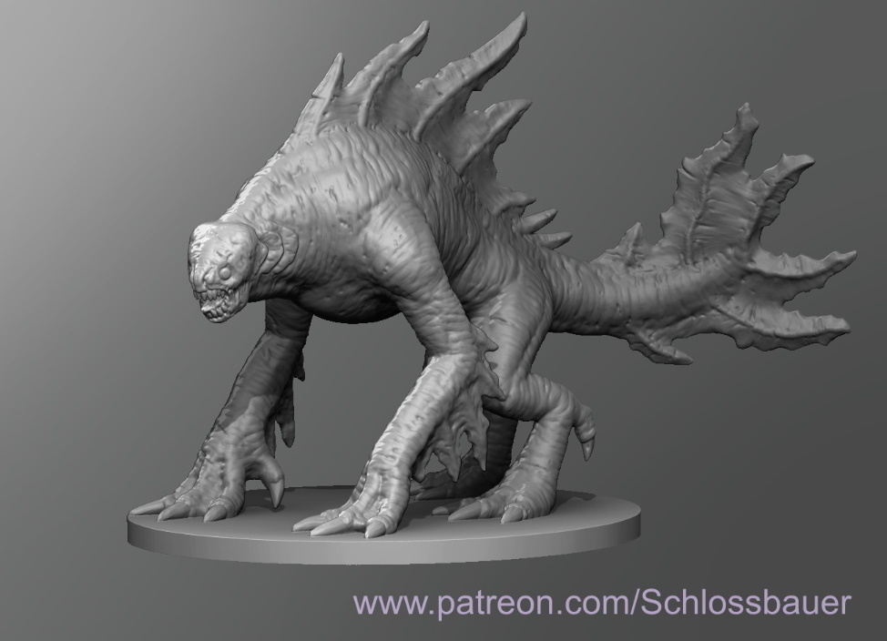 Free 3D file Huge Deep One ver1 🎲 ・3D printer model to download・Cults