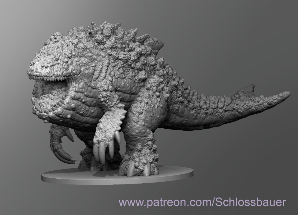 🎲 Gargantuan Deep One ver1・Free STL File for ・Cults