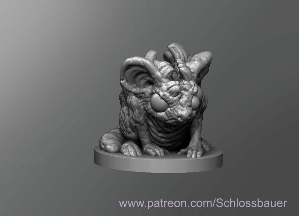 🐁 Mutated Mouse・Free STL File for ・Cults