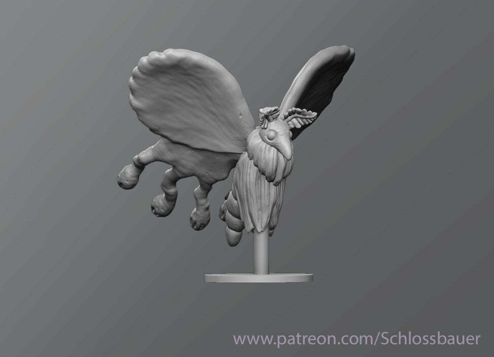 Free STL file Plague Moth 🎲 ・Template to download and 3D print・Cults