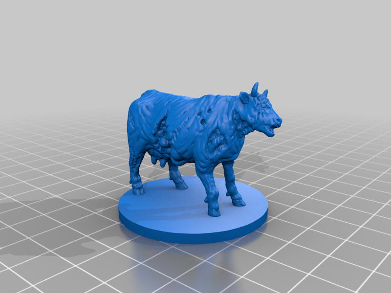 🧟 Zombie Cow・Free STL File for ・Cults