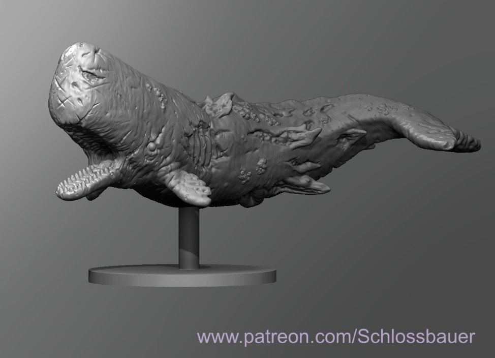 🧟 Zombie Whale・Free STL File for ・Cults