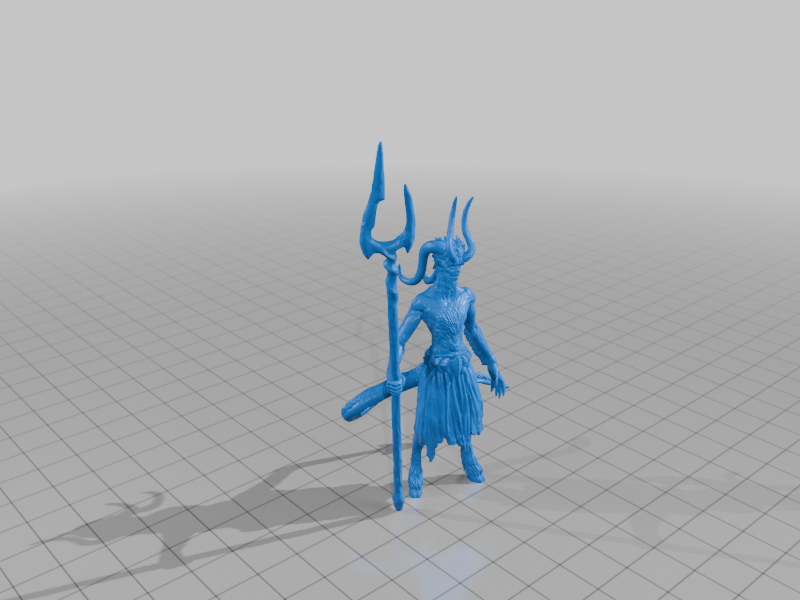 😈 Horned Devil・Free 3D File for ・Cults