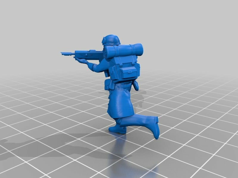 🏃 Legion Of Metal Infantry Running・Free STL File for ・Cults