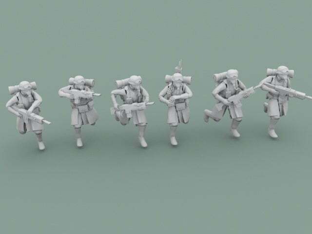 🏃 Legion Of Metal Infantry Running・Free STL File for ・Cults