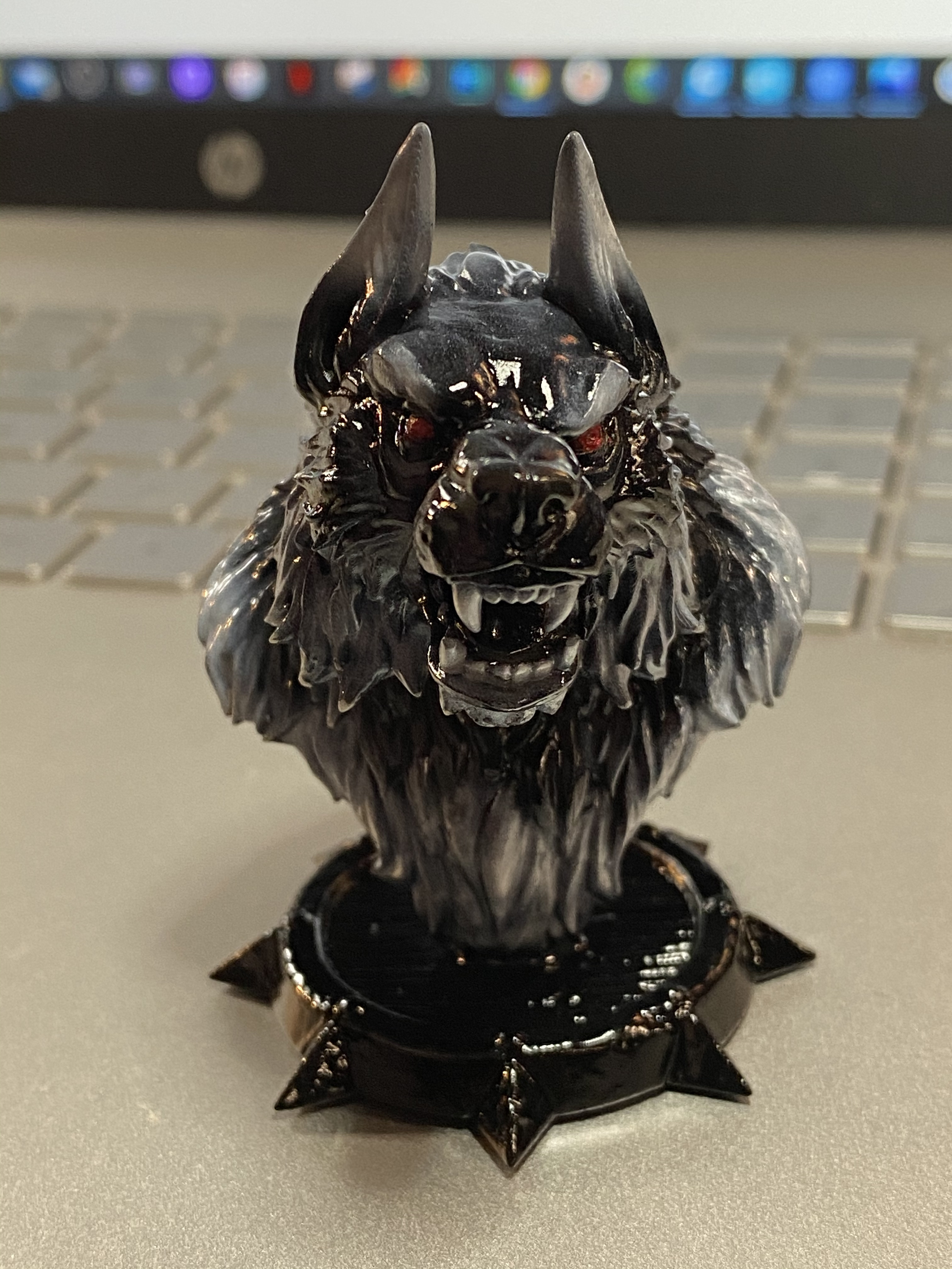 3D printed Werewolf bust • made with ELEGOO MARS・Cults