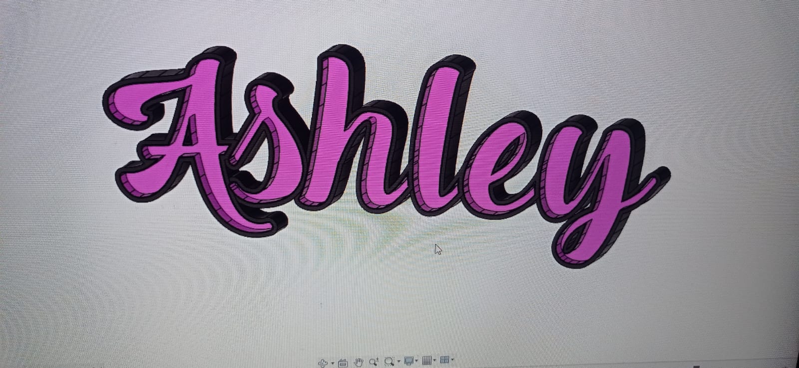 STL file Ashley RGB Luminous Sign 👽・3D printable model to download・Cults