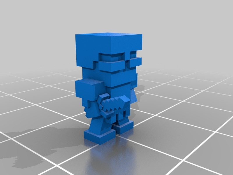 🫡 Block Soldier・Archivo 3D Gratis para ・Cults