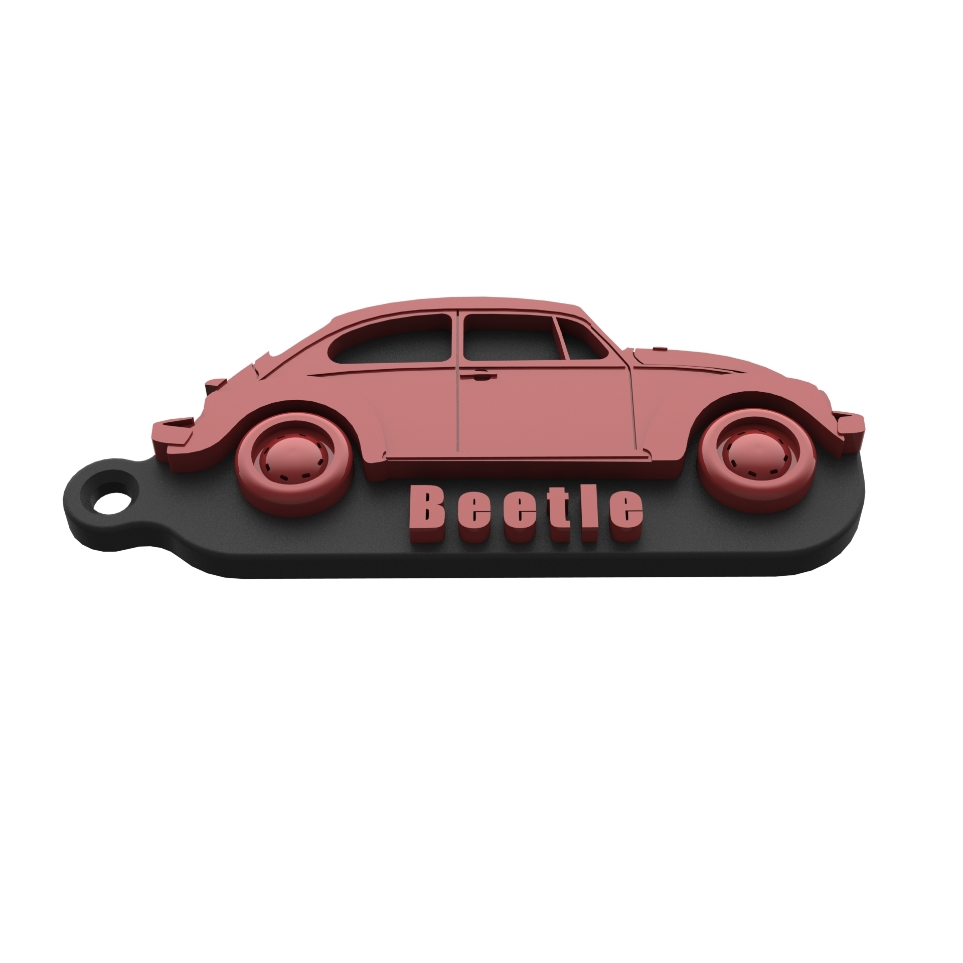 3D file Beetle Keychain 🪲 ・3D printer design to download・Cults