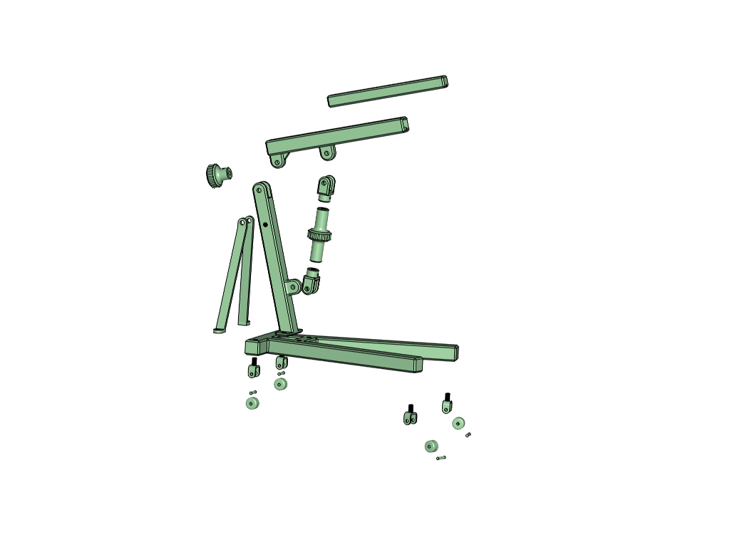 STL file Scaler Crawler Truck Car Motor Lift Jack Stand adjustable 🚚 ...