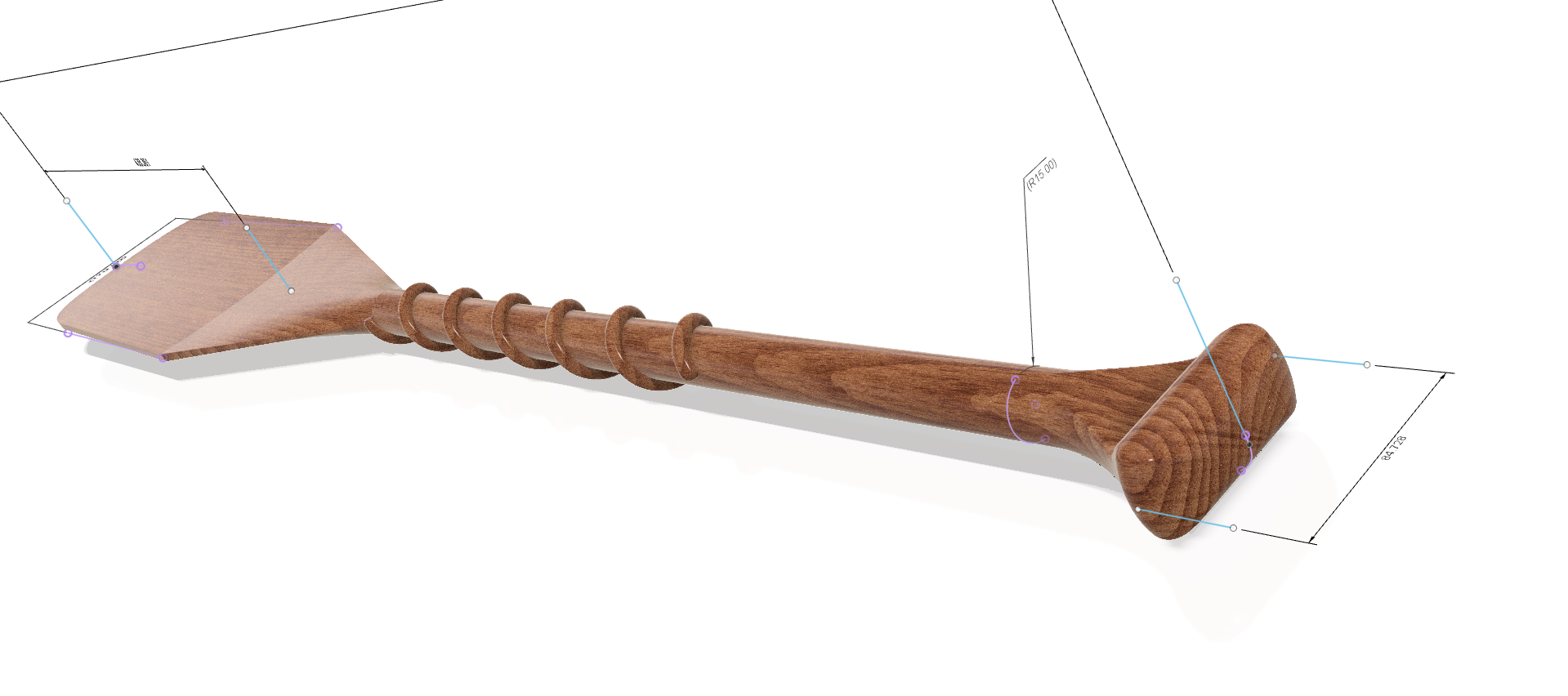 🚣 A real paddle oar rowing boat kayak canoe piragua 3d print cnc・ STL ...