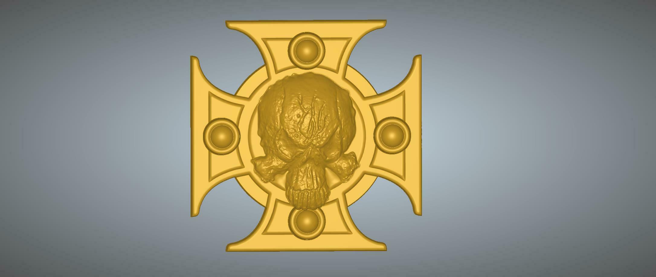 Crux Terminatus protective cross honors v03 3d-print and cnc・ STL File ...