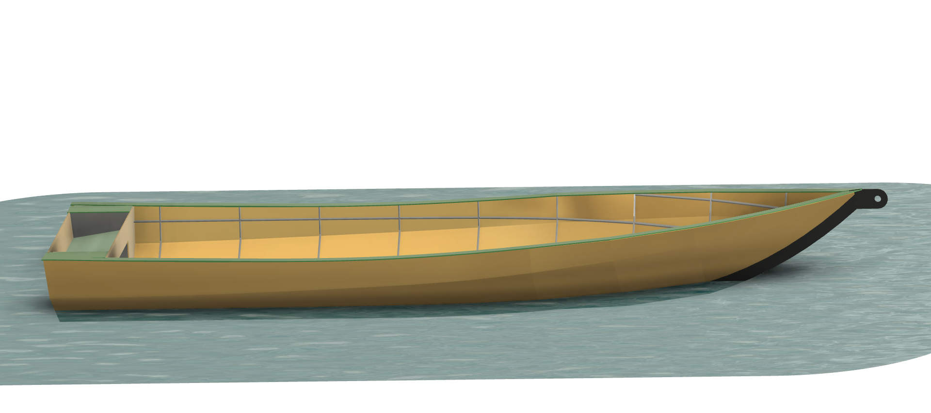 🛥️ Plastic full-size motor boat "Boat-7" made of monolithic sheets of ...