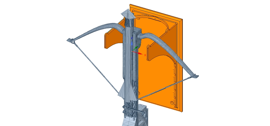 Fichier STL CROSSBOW MOUNT suspension porte arc et porte-flèches ...