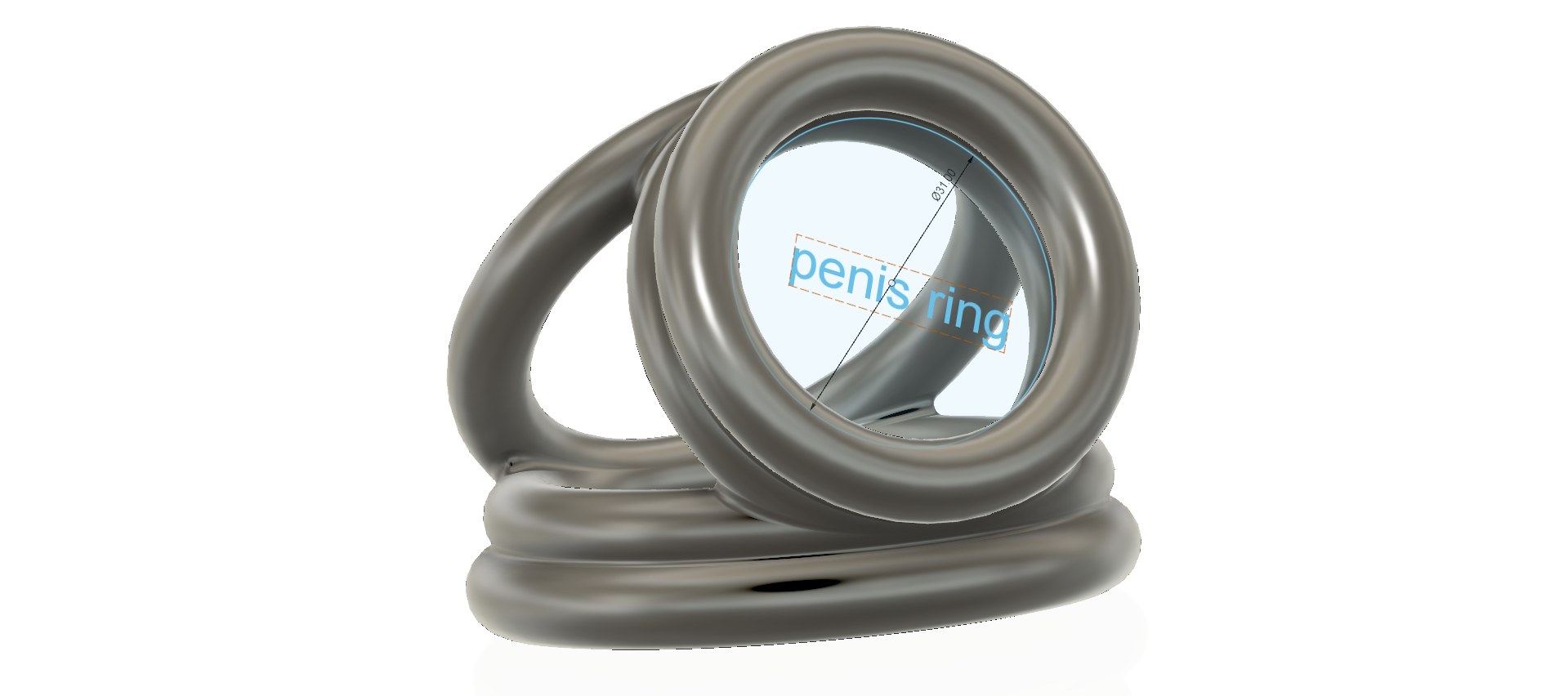 💍 Dreifach Schwanz und Bälle quetschen Ring - Scrotum einschnüren Käfig ...