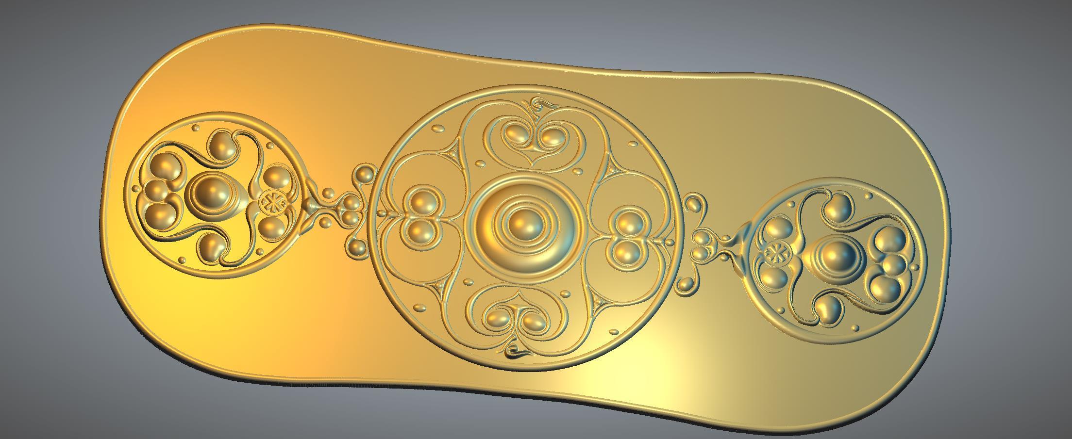 STL file "The Battersea shield" original real 3D Relief Round Rope ...