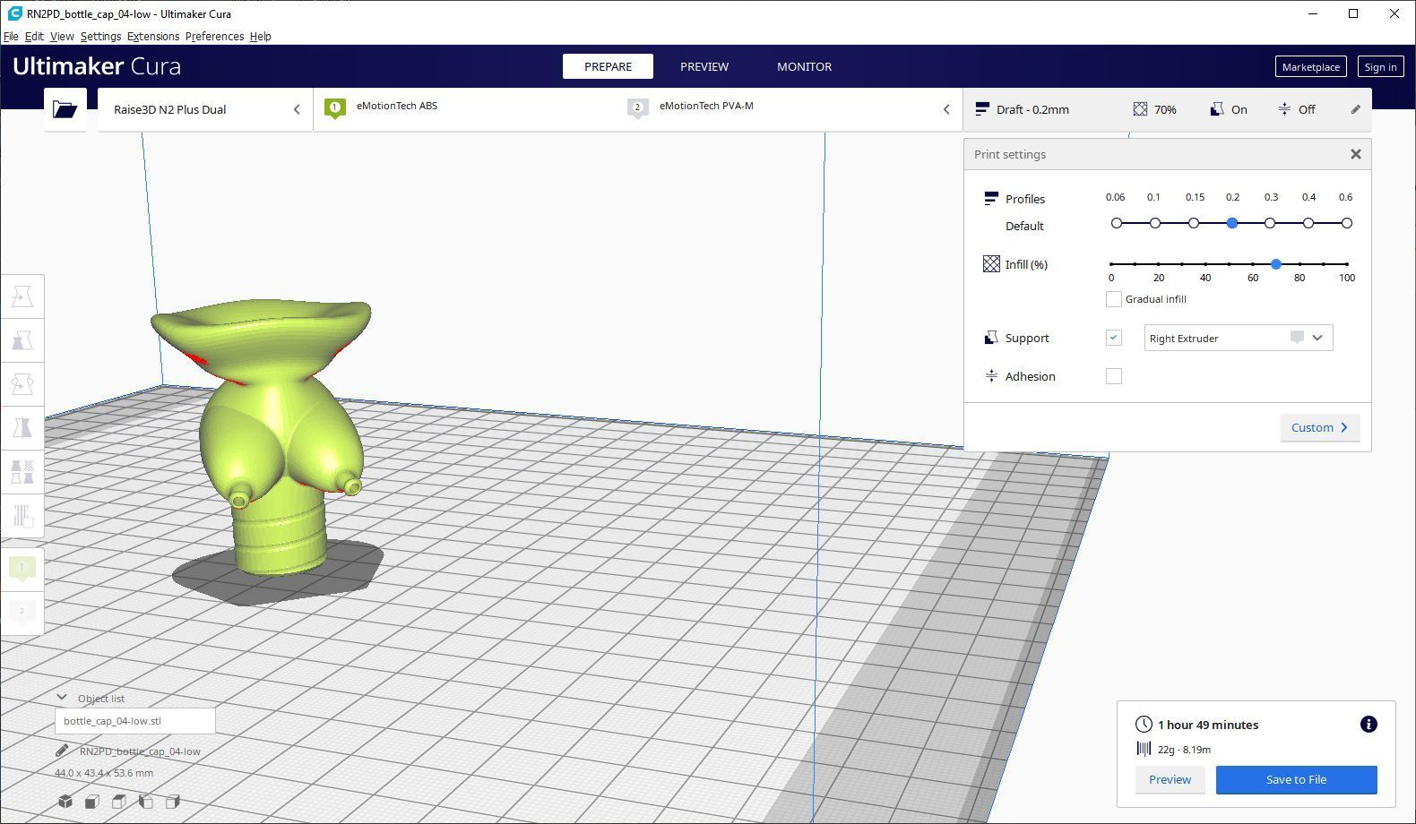STL file Cap beer bottle cover bottle cap for two glasses for a drink ...