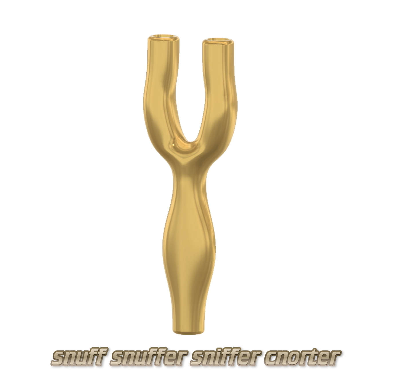 👃 tobacco snuff snuffer sniffer cnorter nasal inhalation tube Two Hose ...