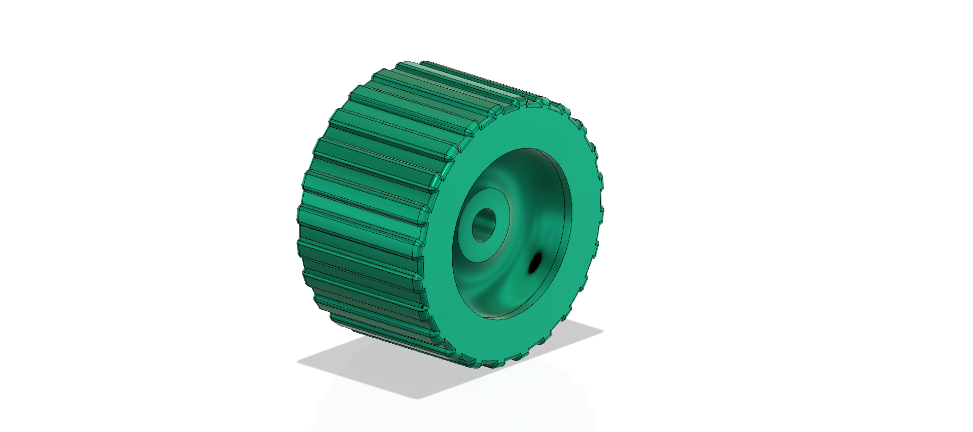 🛥️ Wide Ribbed Wobble Roller 5" X 3" 0.62'' Shaft Boat Trailer 3d cnc ...