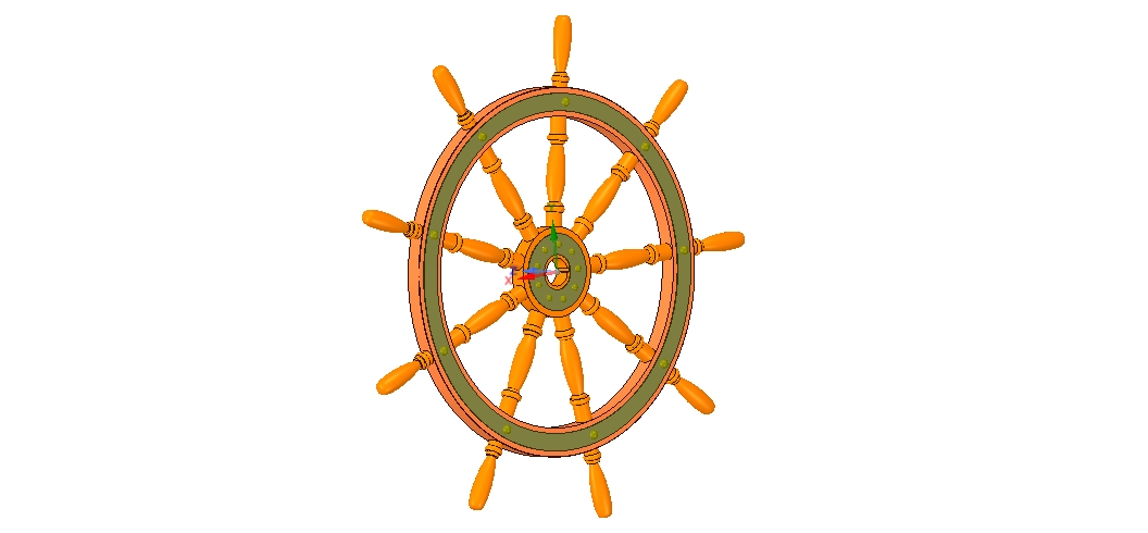 STL file Ships Steering Wheel v03 for 3d-print and cnc 🛞 (OBJ)・3D ...