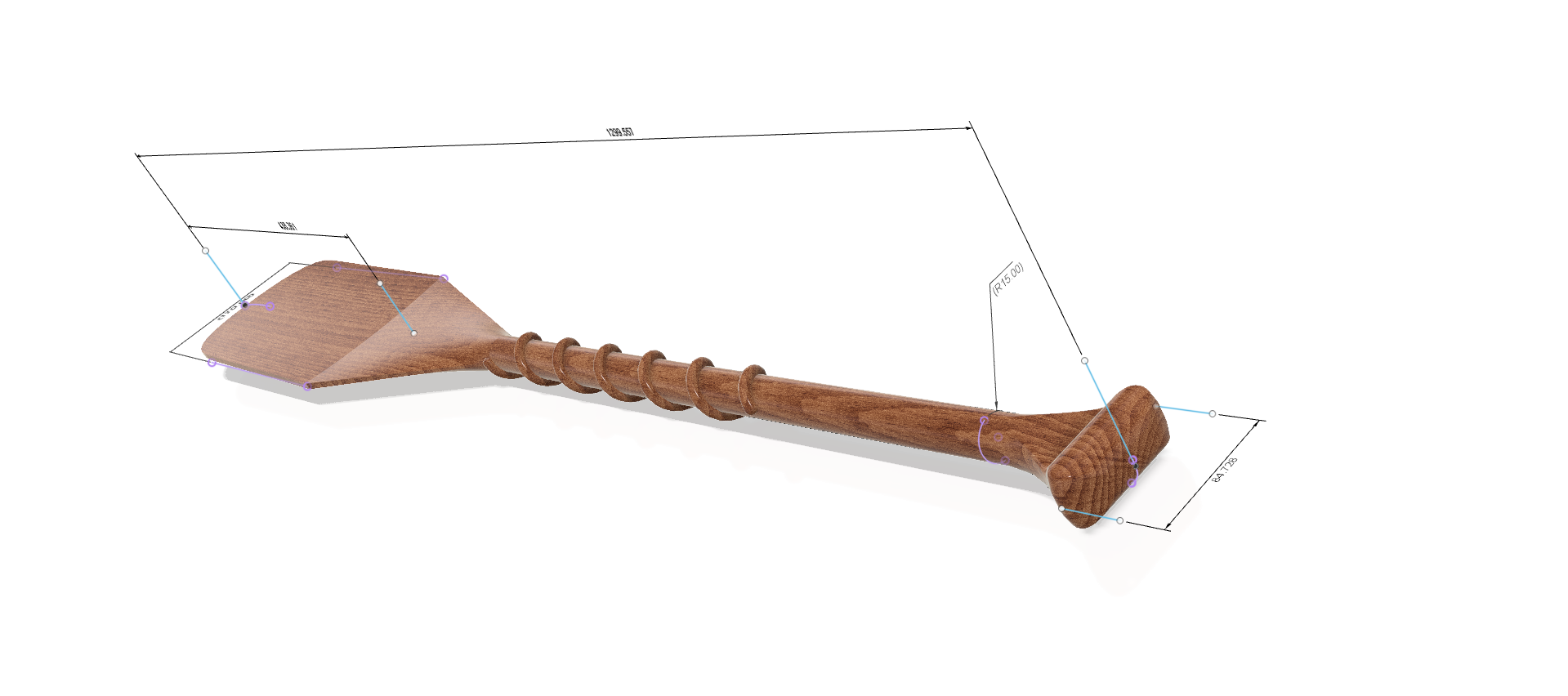 🚣 A real paddle oar rowing boat kayak canoe piragua 3d print cnc・ STL ...