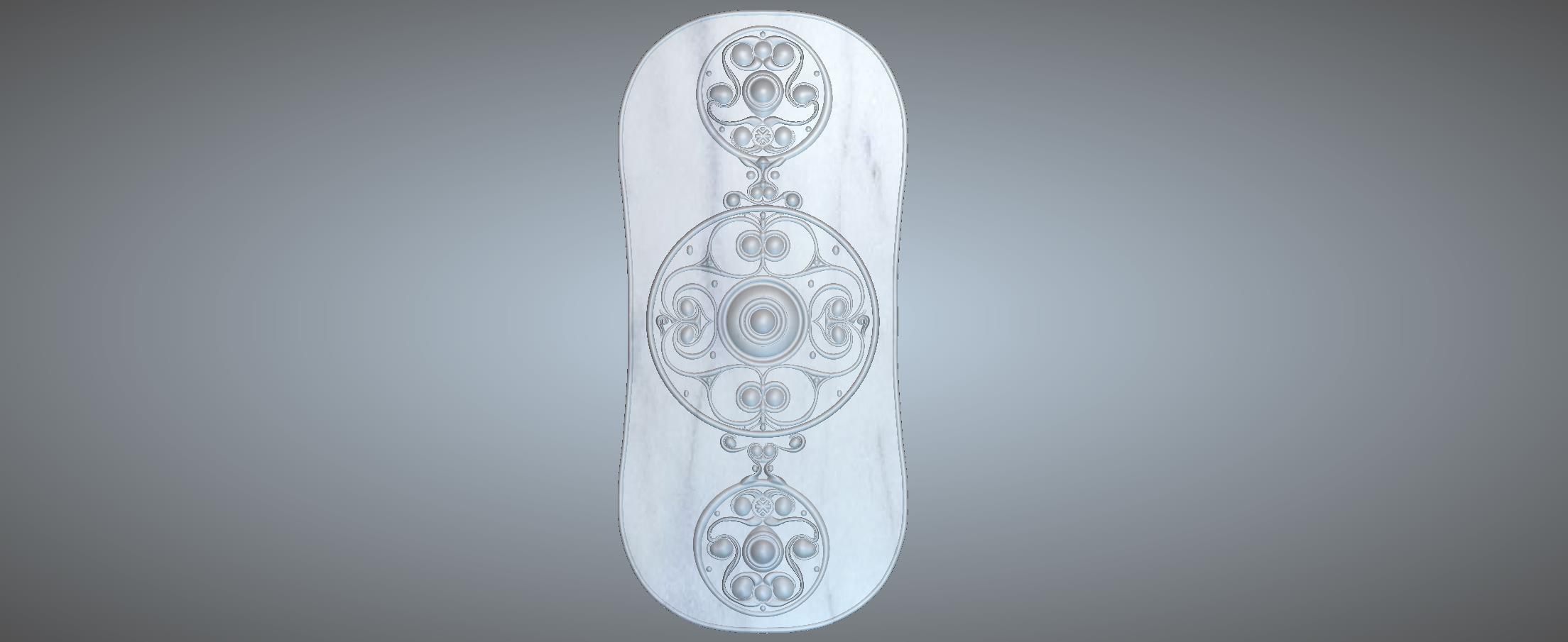 STL file "The Battersea shield" original real 3D Relief Round Rope ...